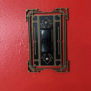 Art Deco Light Switch - Etsy