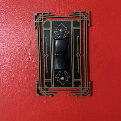Art Deco Light Switch - Etsy