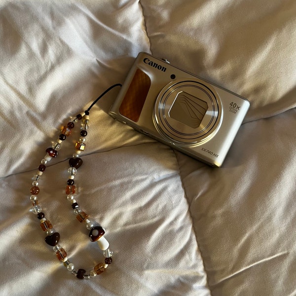 Brown Crystal Mushroom Phone Charm Strap - Etsy