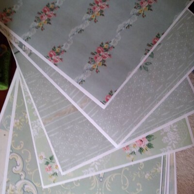 Vintage Sample Cards Digital Set, Printable, for Junk Journal Ephemera ...