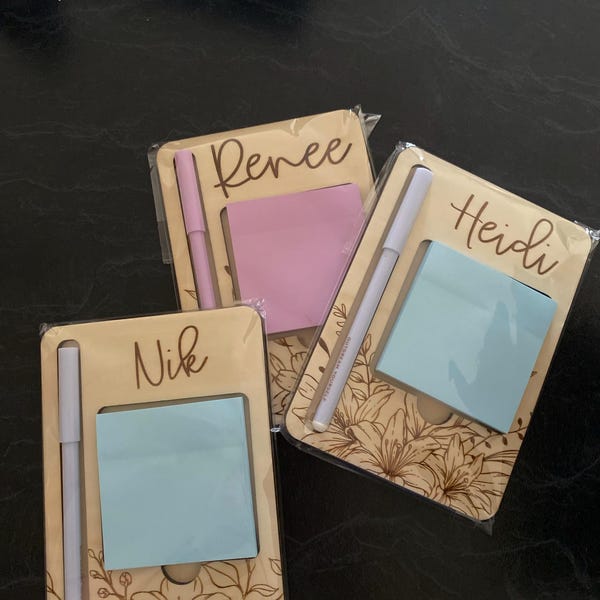 Post It Note and Pen Combo Holder | Teacher Gift | Educator Gift ...