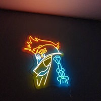 Jinx Was Here Arcane LED Neon Sign, Cartoon Neon Sign, Cartooncharacter ...