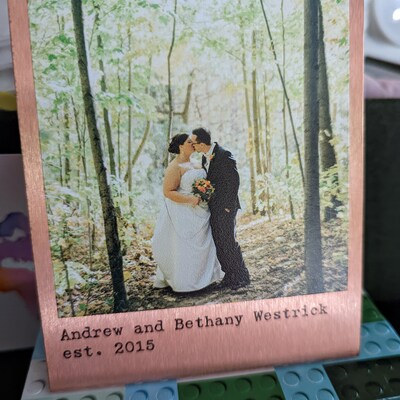 Personalised Solid Copper Photo Print - Etsy