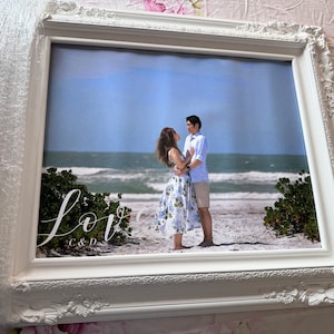 Baroque Shabby Chic Style Frame,distressed Blue, Mirror Frame,ornate ...