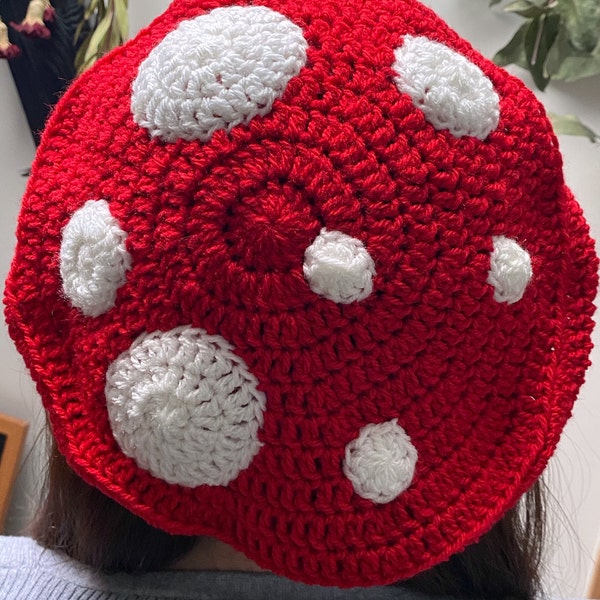 Crochet Mushroom Toadstool Hat *PATTERN ONLY* - Etsy