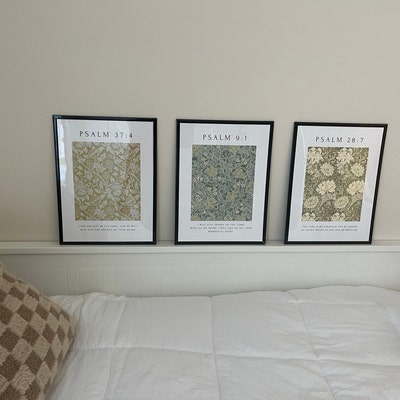 Bible Verse Wall Art, Psalm 23 Poster, the Lord is My Shepherd, Minimal ...