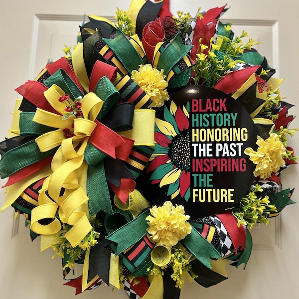 Black History Honoring the Past Wreath Sign - Etsy