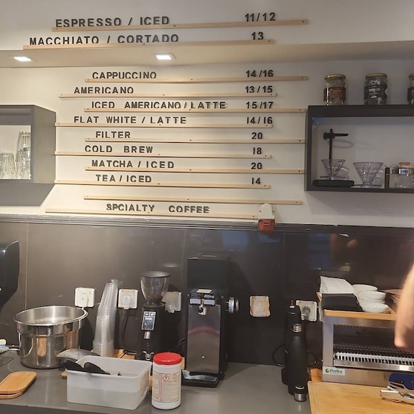 Hanging Menu Sign, Magnet Letter Board Cafe Wall Menu, Hanging Cafe ...