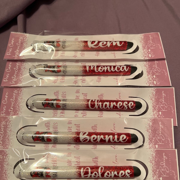 CNA Personalized Glitter Pen - Etsy