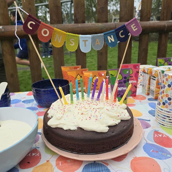 Hessian Cake Topper, Hen Do Cake Bunting, Custom Hen Do, Burlap Cake ...