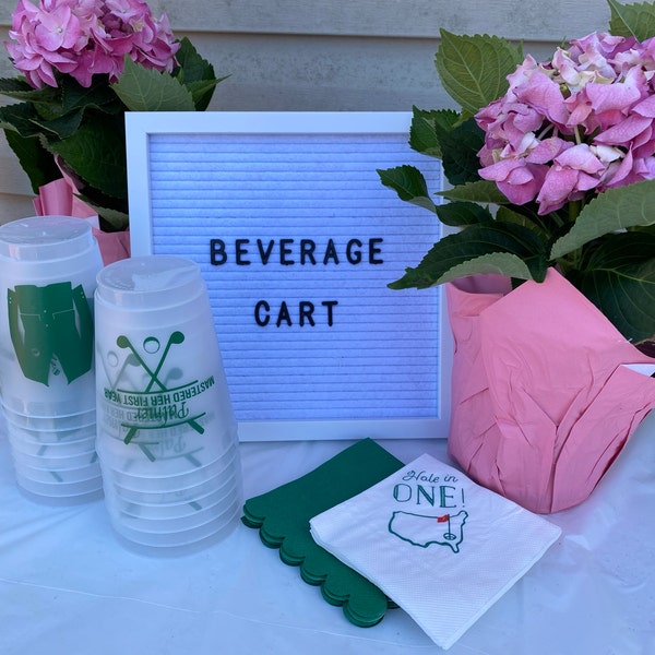 Masters Cups, Golf Party Cups, Golf Themed Party, Golf Birthday Party ...