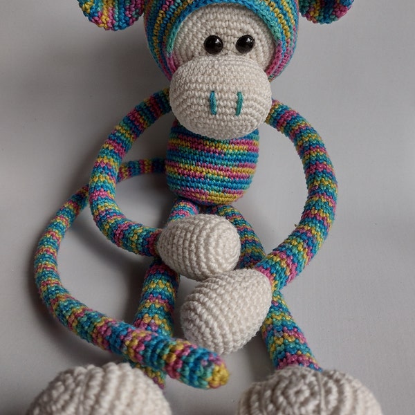 Mike the Monkey - Amigurumi Crochet Pdf Pattern (EN, DK & NL) - Etsy