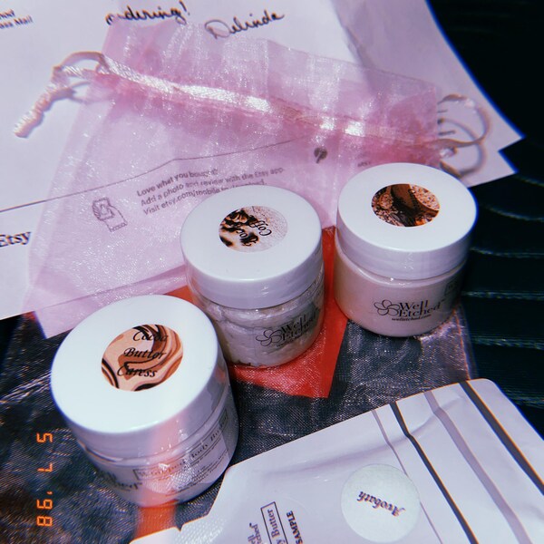 TRUE SAMPLES Whipped Body Butter. Non-greasy Whipped Natural Shea and ...