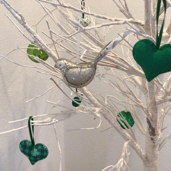 Handmade Homespun Fabric Hearts, Christmas Tree Toppers, Valentine’s ...