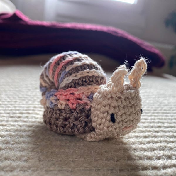 Little SNAIL Goes Back Into His Shell Crochet PATTERN - Etsy