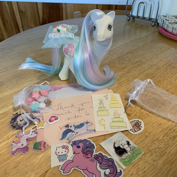 Custom Sugarberry MLP G1 Holographic Vinyl Sticker - Twice as Fancy MLP ...