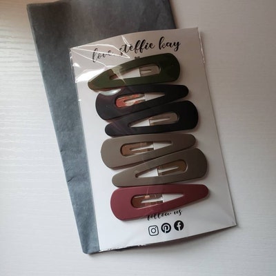 Oversized Acrylic Snap Clip 12 Colors - Etsy