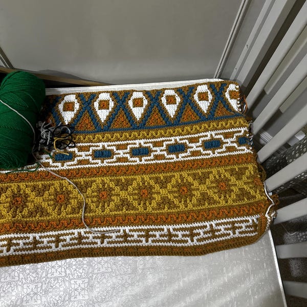Badlands Blanket - Overlay Mosaic Crochet Pattern - Charts and Written ...