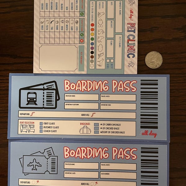 School Report Card Pretend Play Notepad - 50 Pages per Notepad - Etsy