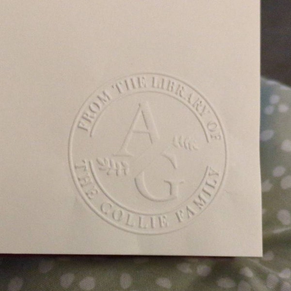 Custom Book Stamp or Embosser! Your Name on A Stamp - Etsy