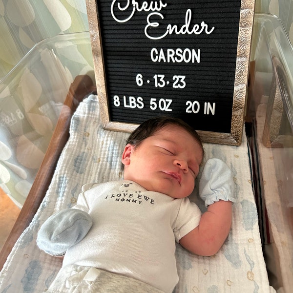 Custom Name or Word for Letterboards and Feltboards, New Baby Photo ...