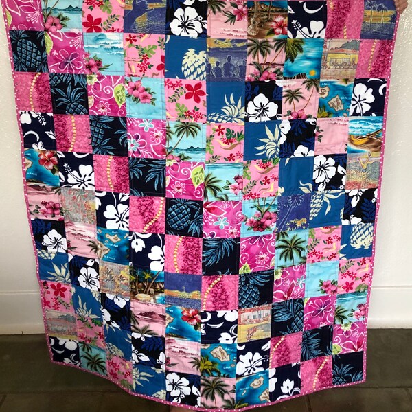 Kaffe Fassett Turquoise and Purple Quilt, Quilts for Sale, Handmade ...