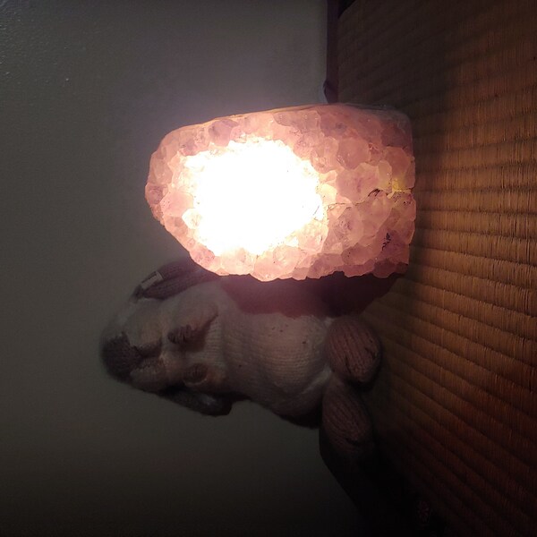 Amethyst Cluster Lamp: 8lb Crystal Lamp With LED Bulb - Etsy