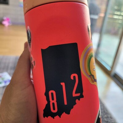 Indiana State Decal / Indiana State Sticker / IN Area Code - Etsy