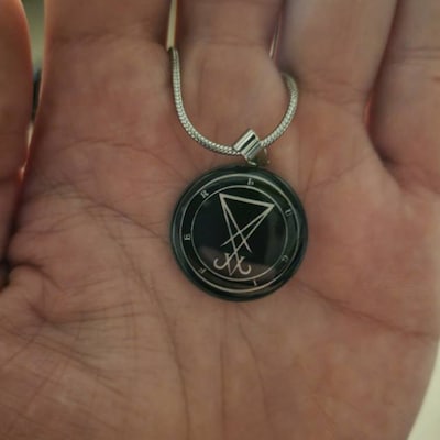 Archangel Raziel Sigil Necklace Angel Seal Pendant Jewelry Gold Silver ...