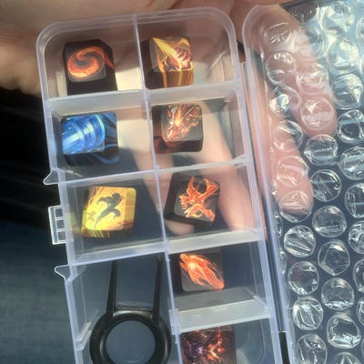 Handmade SA Profile Backlit Key Cap Hidden Fairyland Wood & Resin ...