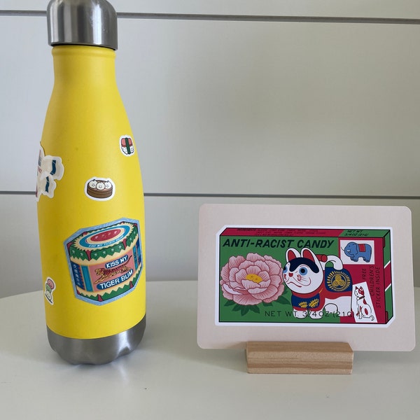 Proud POC Laminated Glossy Vinyl Sticker Chocolate/ Strawberry/ Banana ...