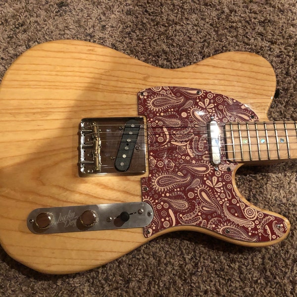 Custom Graphical Pickguard to Fit Fender Tele Telecaster Paisley RD-CR ...