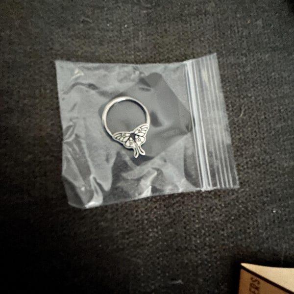 16G Skull Butterfly Captive Bead Ring Butterfly Septum Jewelry Skull ...