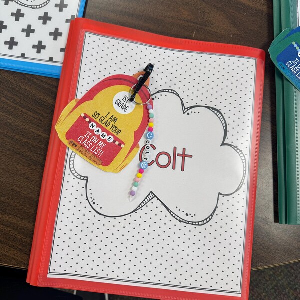 First Day of School, I Am so Glad Your Name is on My Class List ...