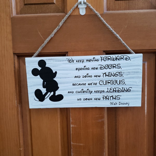 Disney Sign, Walt Disney Quote, Disney Home Decor Sign, Rustic Disney ...
