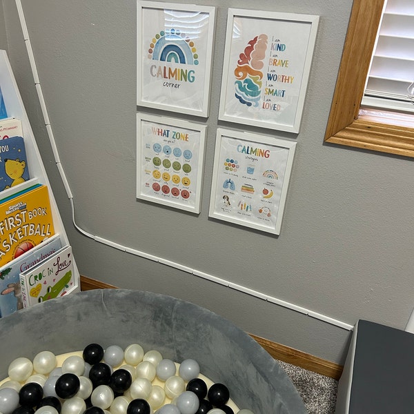 Therapy Poster, Calming Strategies Print, Therapy Office Decor, Calming ...