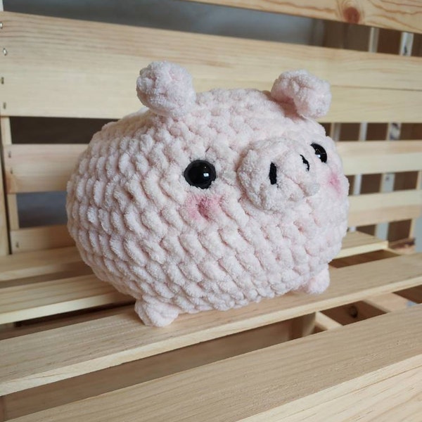 Chonky Pig Crochet Pattern Amigurumi Pig Pattern Farm Pattern Crochet ...
