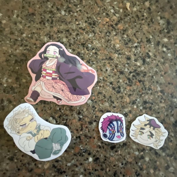 Demon Anime DS Chibi Demon Girl Die Cut Sticker | Anime Sticker ...