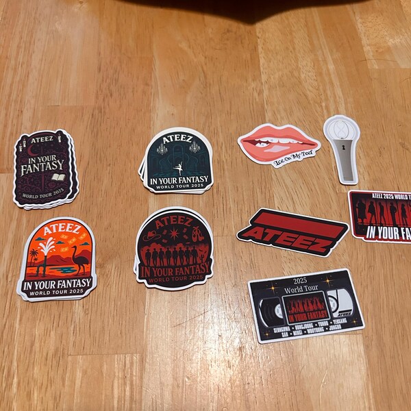 Ateez “into Your Fantasy” World Tour Stickers - Fantasy Collection ...