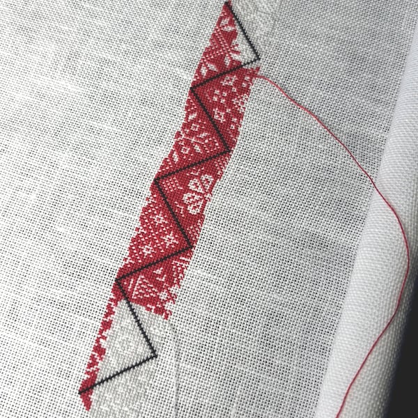Cross Stitch Pattern Based on Kilim Folk Art Rug Design Aztec Peruvian ...