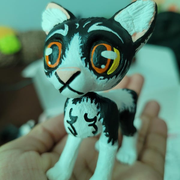 Ashpaw Warrior Cats LPS Clay Custom Apprentice Sized Bobble Head Figure ...
