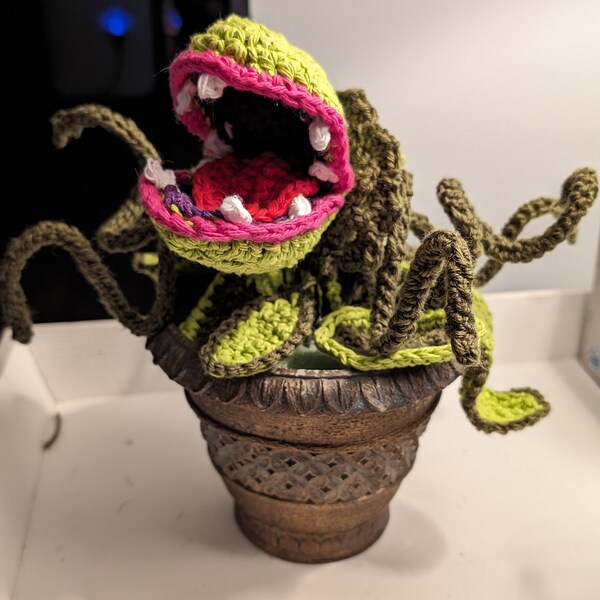 Crochet Audrey 2 - Man Eating Plant - Photo Tutorial - Feed Me Seymour ...
