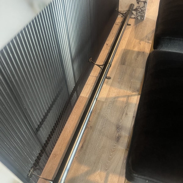 Custom Matte Black Bar Foot Rail Kit | High Quality Metal Bar Foot Rail ...