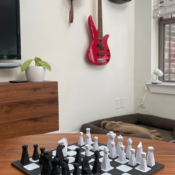 Modern Go Set, Wooden Go Board Game, Handmade Unique Go Set With Board ...