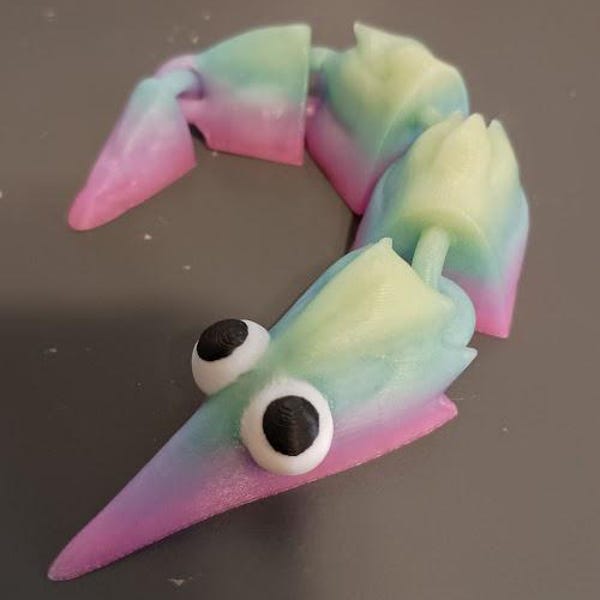 Wiggle Worms | 3D Printed PLA Fidget Toy | Mystery Coloration - Etsy