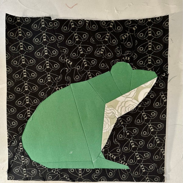 Frog Paper Pieced Pattern - Etsy
