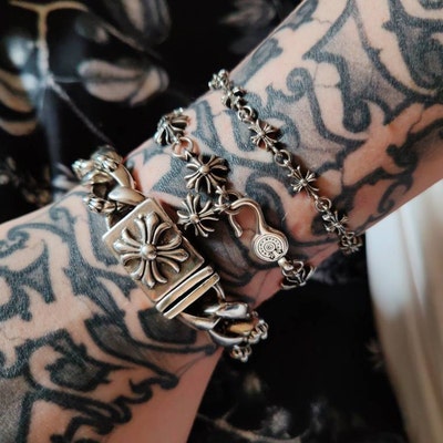 Chrome Hearts Inspired Star Wallet Chain Cross Inspired - Etsy UK