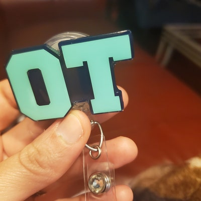 OT Badge Reel OT Badge Clip Occupational Therapist Badge Reel Badge ...