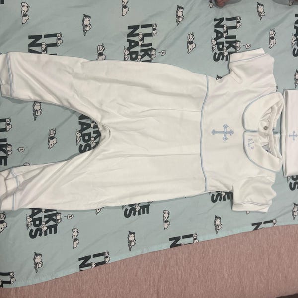 Star of David Outfit-luke White W Blue Trim-boy Brit Outfit-pima Cotton ...