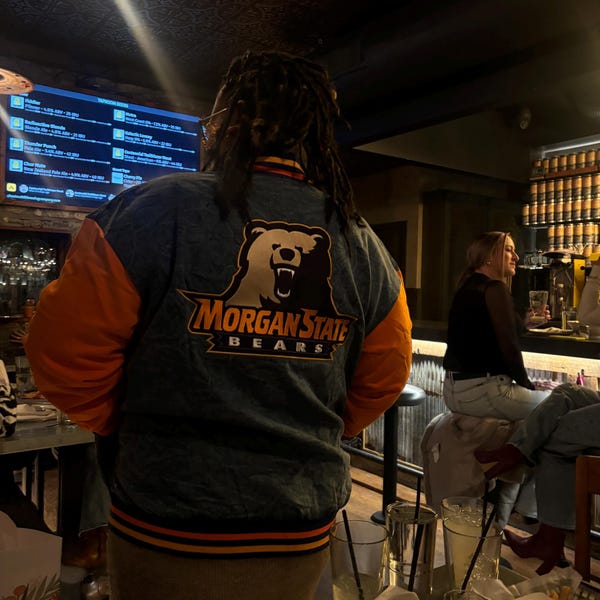 Morgan State™ Denim Letterman Varsity Jacket - Etsy